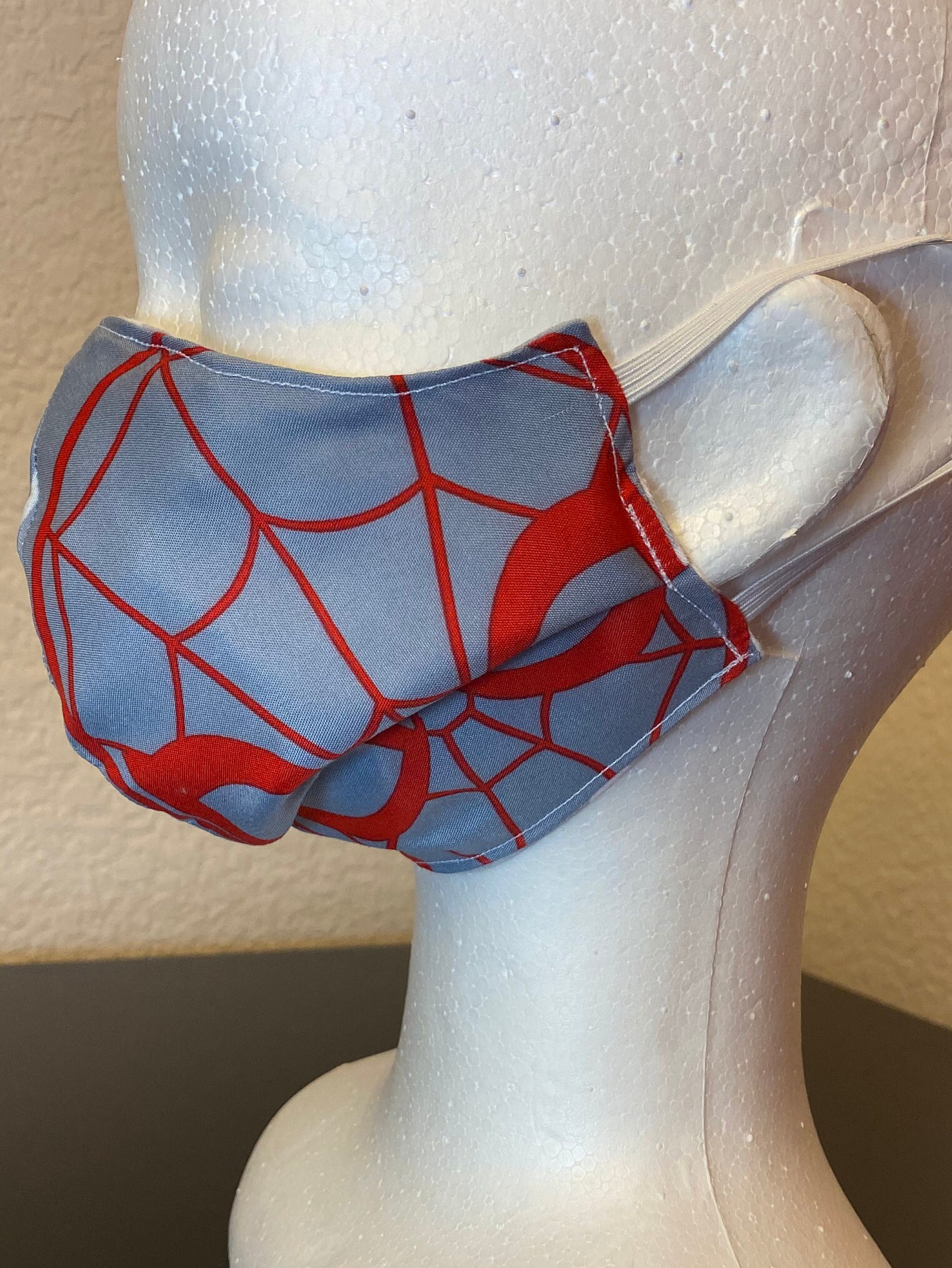 Spider-man Gray and White With Wavy Grey Lines Reversible - Etsy