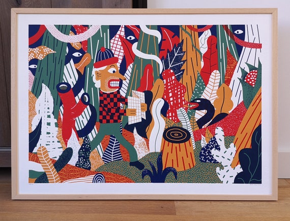 Serigraphy Poster 50 X 70 Cm | Etsy