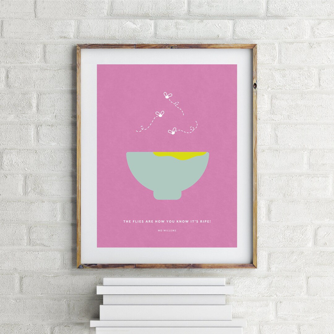 Piggie and Elephant Print - Mo Willems - Slop - Minimalistic Children's ...