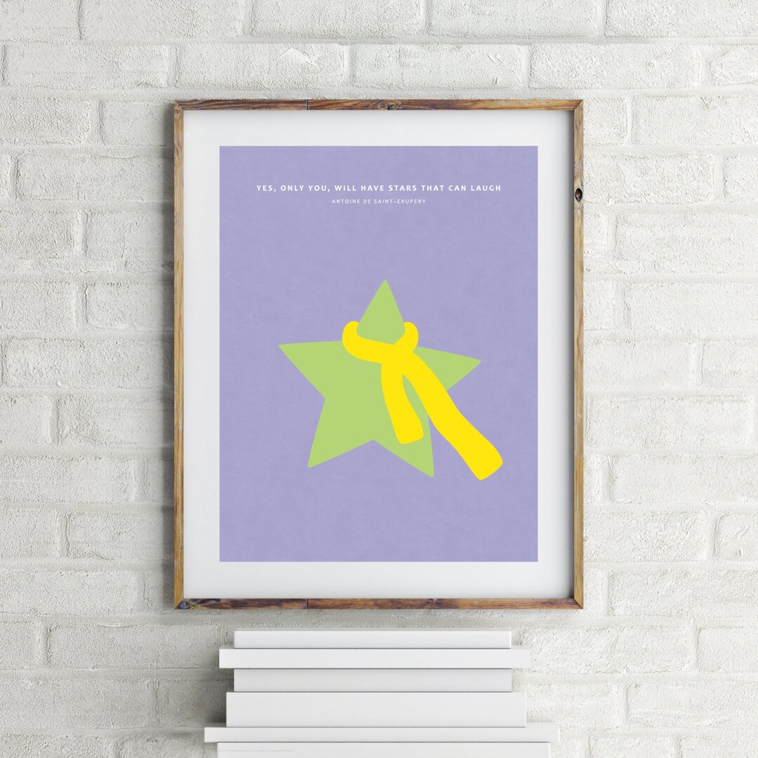 The Little Prince - Children's Book Quote Print - Nursery Wall Art ...