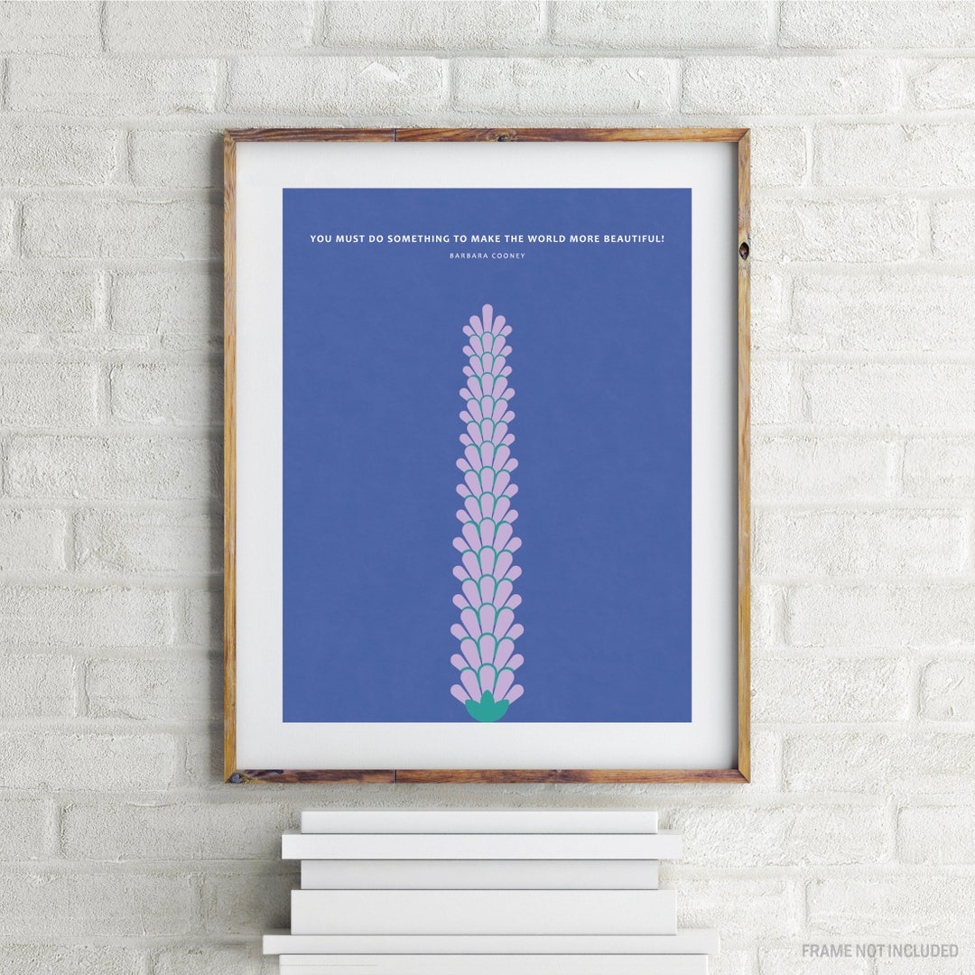 Miss Rumphius Print - Barbara Cooney - Children's Book Quote Wall Art ...