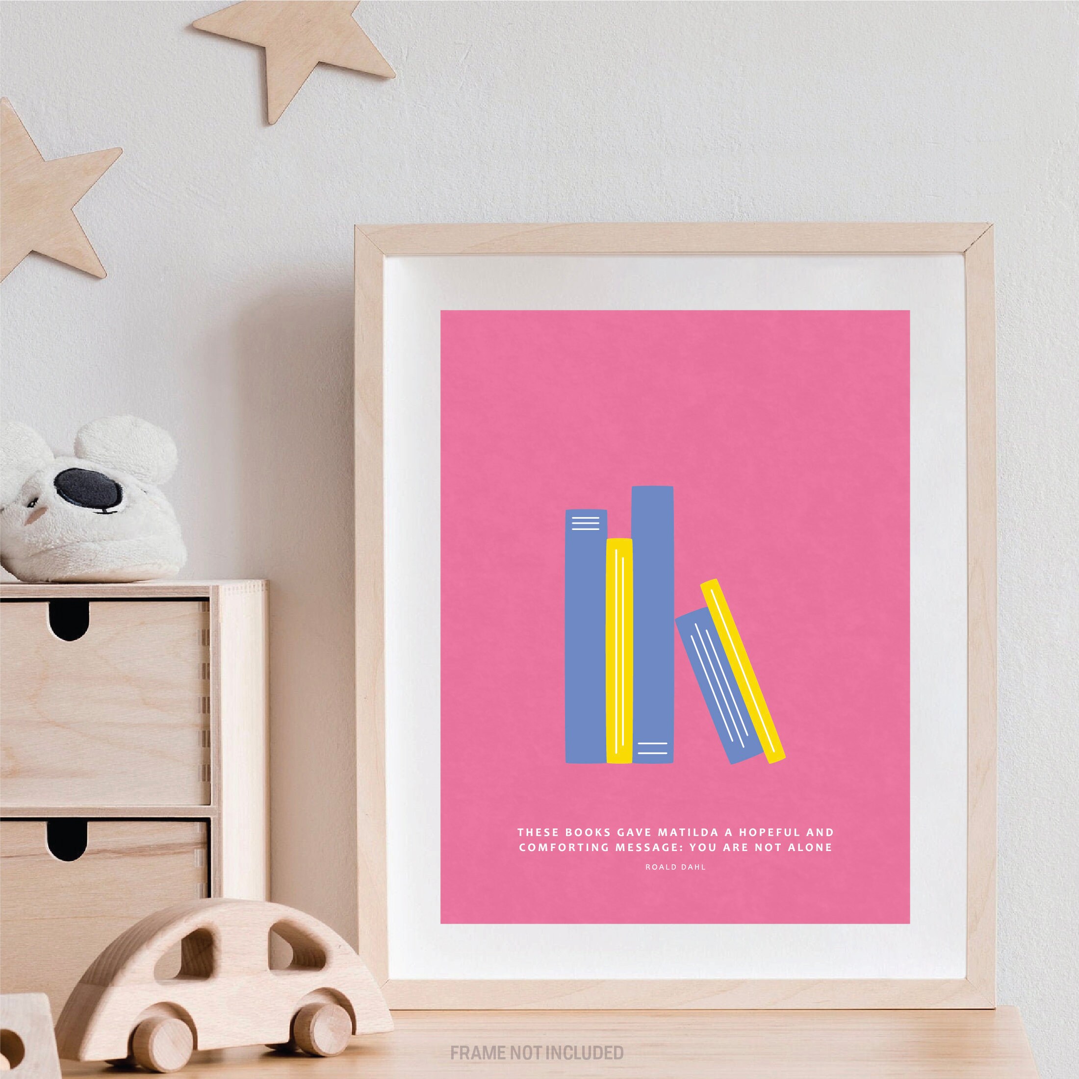 Matilda Print - Roald Dahl - Minimalistic Children's Book Quote Wall ...