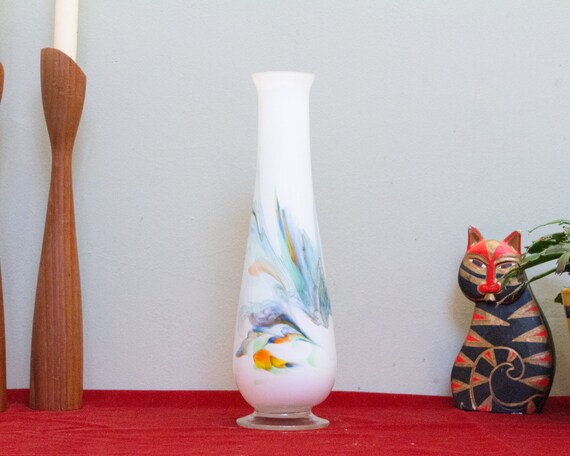 Dalian Glass Co: Vintage Chinese Glass Snowflake Vase - Etsy Ireland