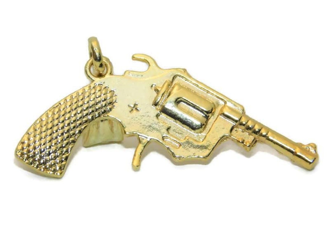 S&W 42 38 SPL Revolver 14k Yellow Gold Charm Pendant - Etsy