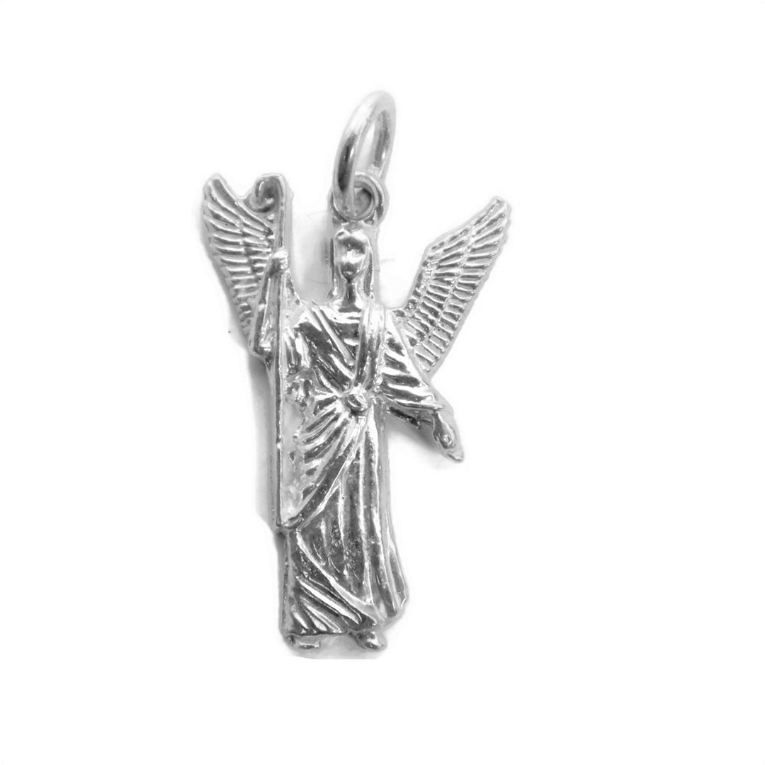 Archangel Raphael (arcangel Rafael) Charm .925 Sterling Silver - Etsy