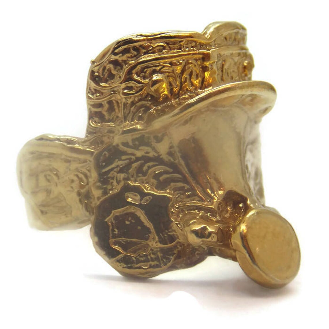 Saddle Horse Men's Ring 14k Solid Yellow Gold.very Detail - Etsy