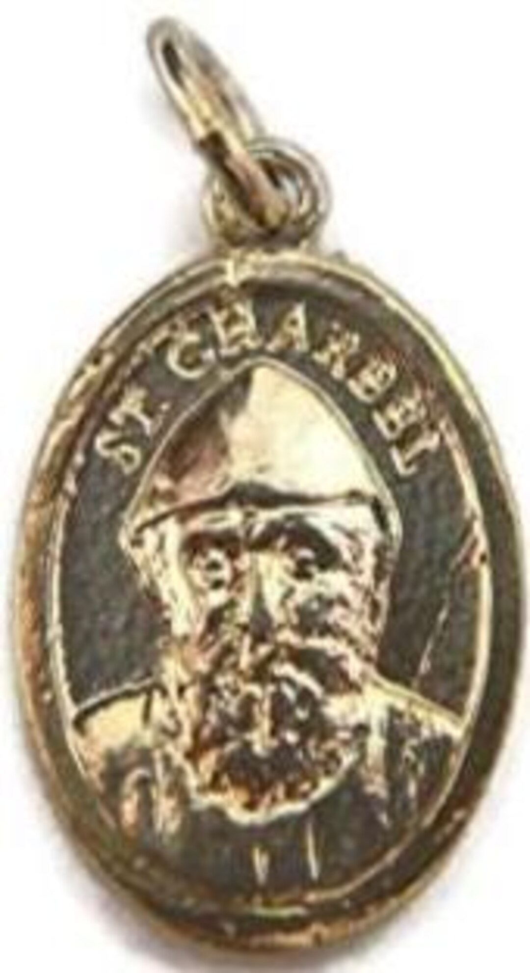 St. Charabel 14k Yellow Gold Charm Pendant - Etsy