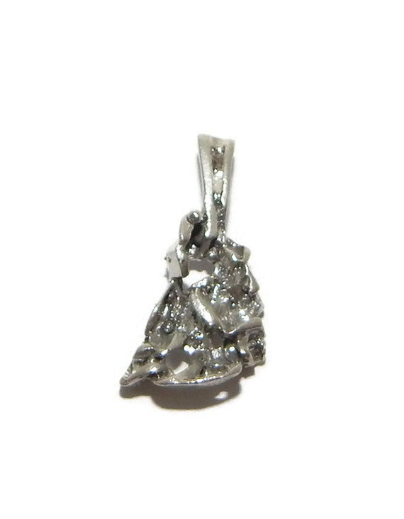 Nugget Charm Anhanger .925 Sterling Silber