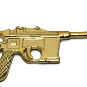 14k Solid Gold Mauser C96 Revolver Charm Pendant. - Etsy