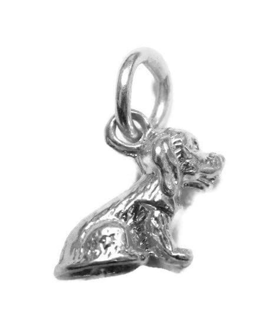 Cocker Spaniel Dog Charm Pendant .925 Sterling Silver - Etsy UK
