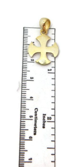 Cross Alisee Pattee Pendant 14k Yellow Gold!! - Etsy
