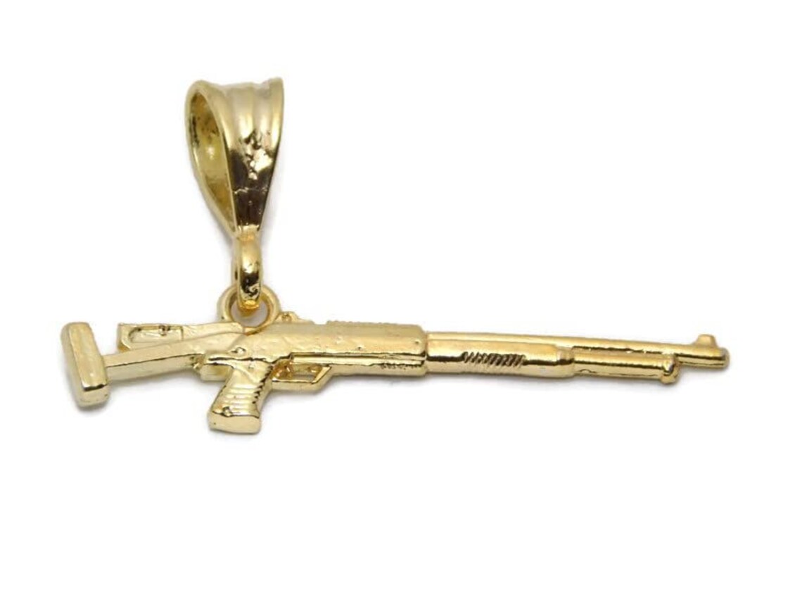 14k Solid Gold Mossberg 500 Cruiser 20 Rifle Charm Pendant - Etsy