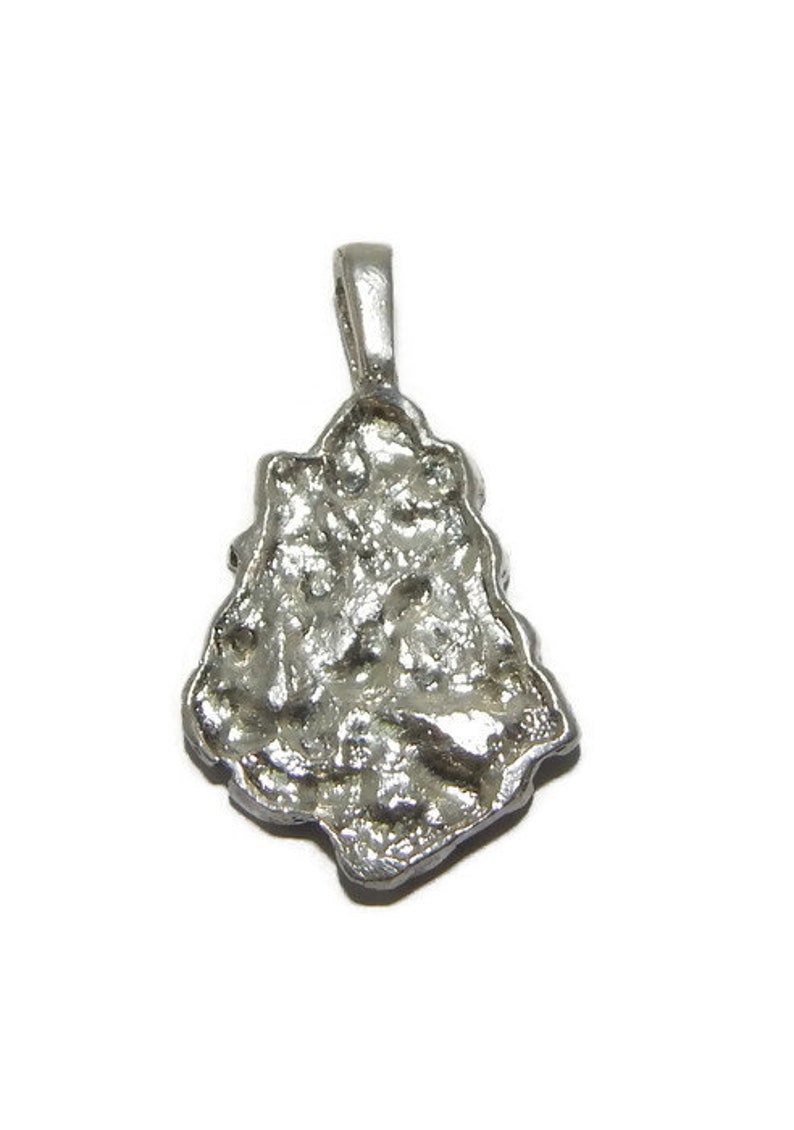 Nugget Charm Pendant .925 Sterling Silver. - Etsy