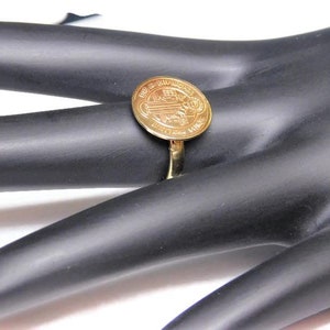 14k Yellow Gold St. Benedict Ring - Etsy