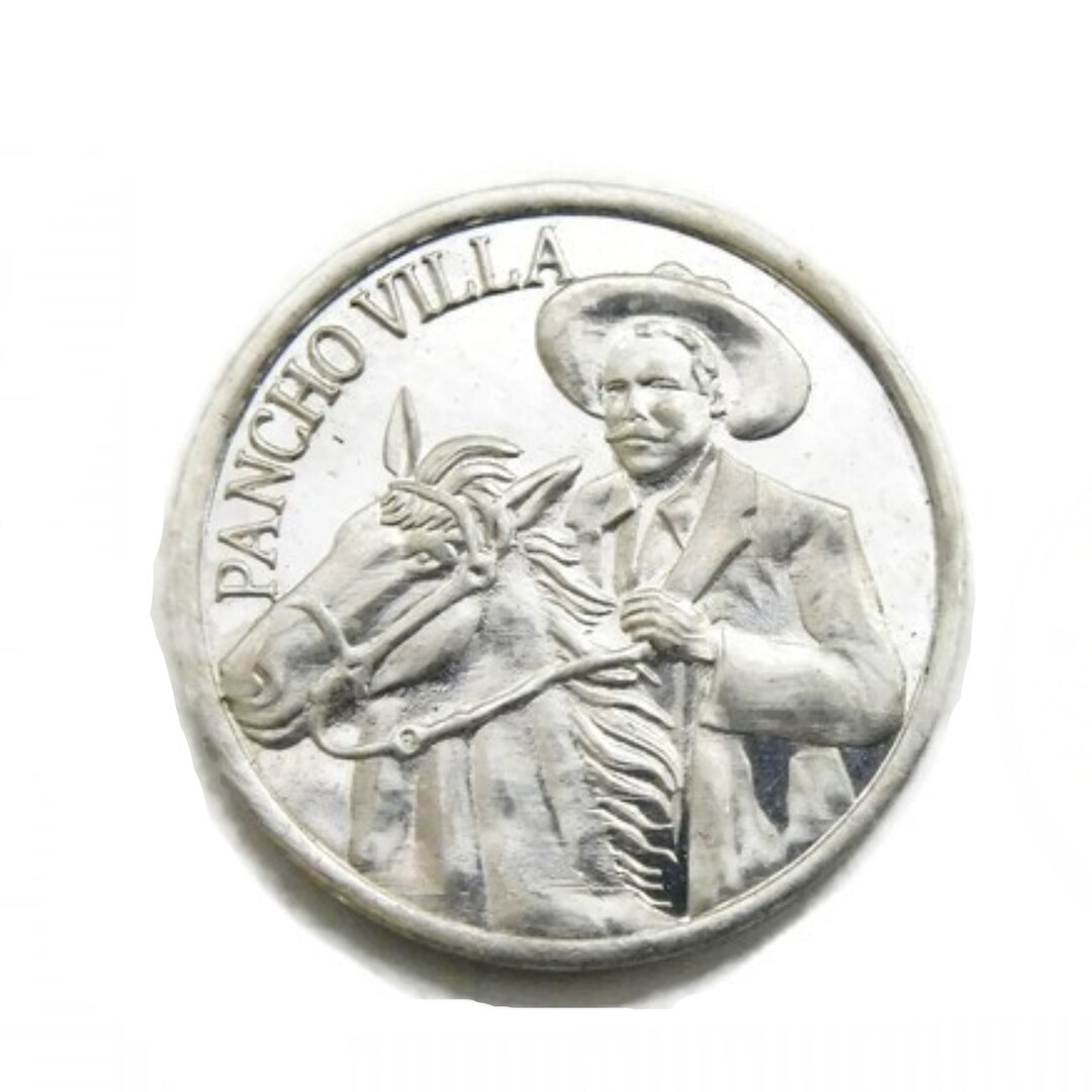 Pancho Villa .999 Pure Silver 1/2 Oz. Coin - Etsy