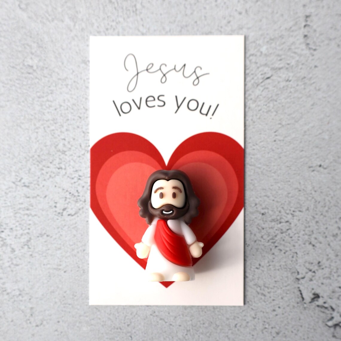 Cute Jesus Figure "jesus Loves You!", Cartoon Jesus Figure, Jesus Gift ...