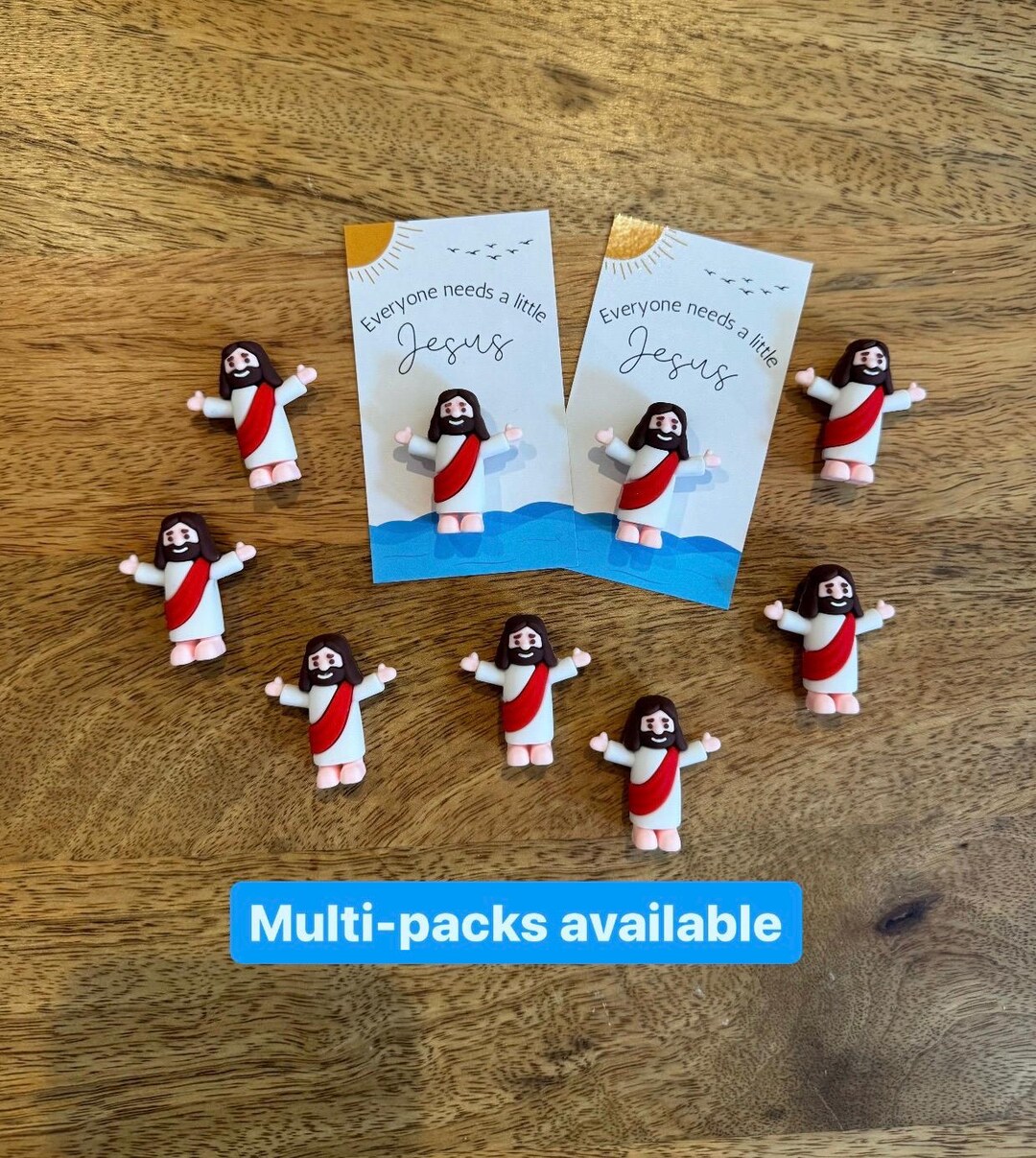 Open Arm Small Jesus Figurine W/red Sash, everyone Needs a Little Jesus ...