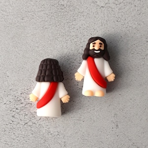 Mini Jesus Figurine With Red Sash, “everyone Needs a Little Jesus” Gift ...