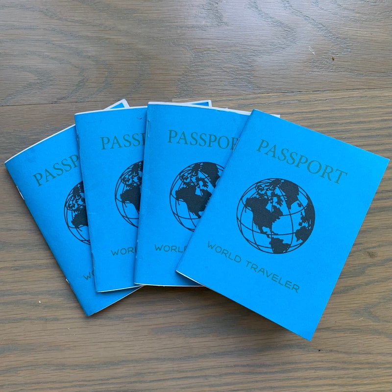 Reisepass bastelvorlage - Etsy.de