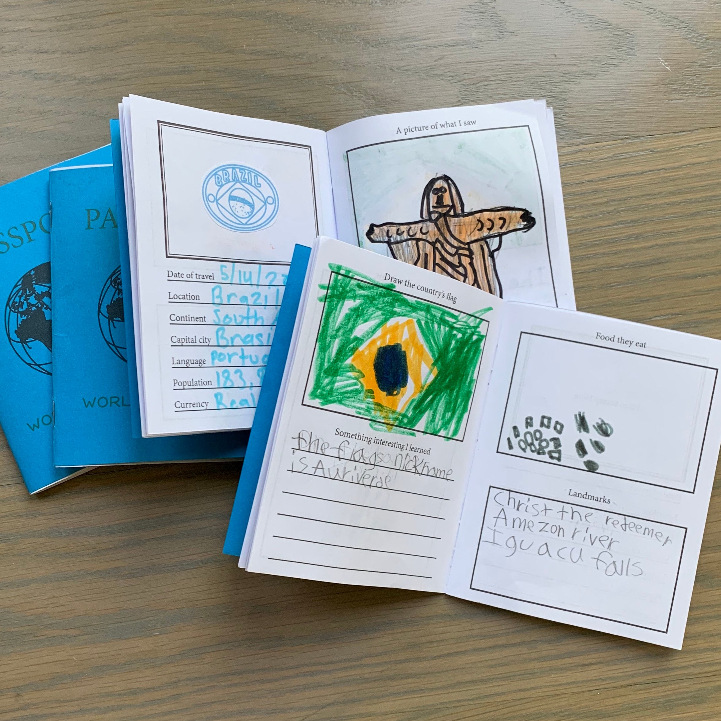 Printable Passport for Kids for Pretend Play Travel and - Etsy