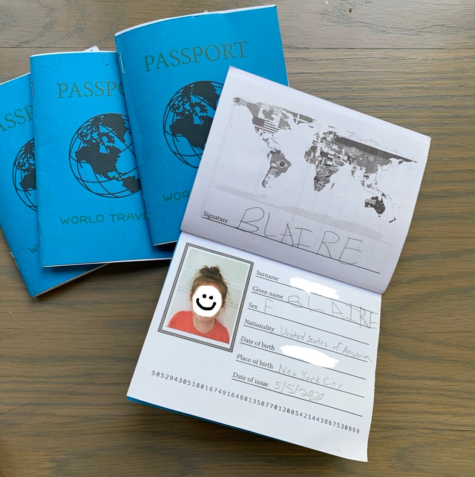 Printable Passport For Kids For Pretend Play Travel And Etsy Canada