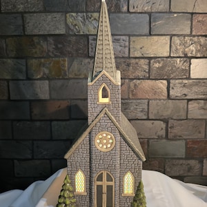 Ceramic Church Large - Etsy