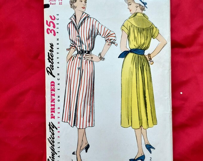 Vogue V1044 1044 Reproduction 1950s Dress Pattern Sizes 6-8-10 UNCUT - Etsy