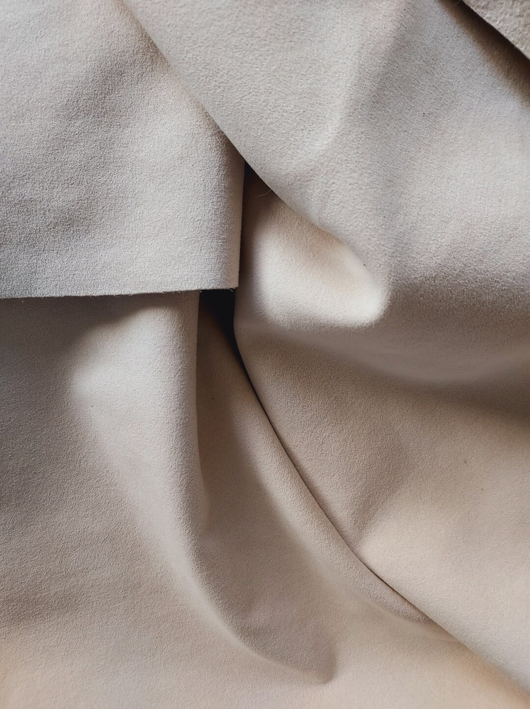 Pale Tan Ultrasuede in Two Pieces 23 X 55 and 56 X 55 - Etsy
