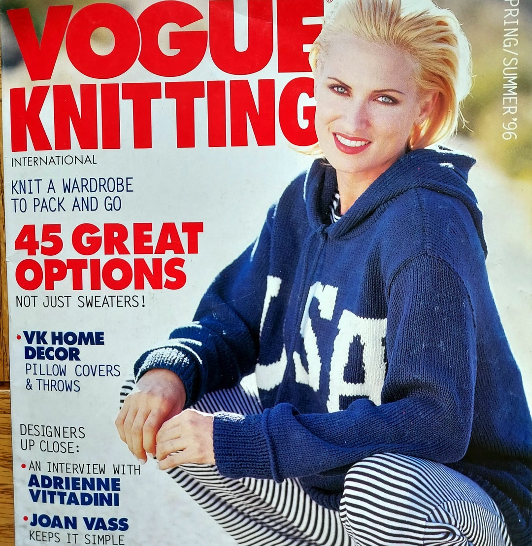Vogue Knitting Summer 1996 45 Projects Vittadini, Joan Vass, Women ...