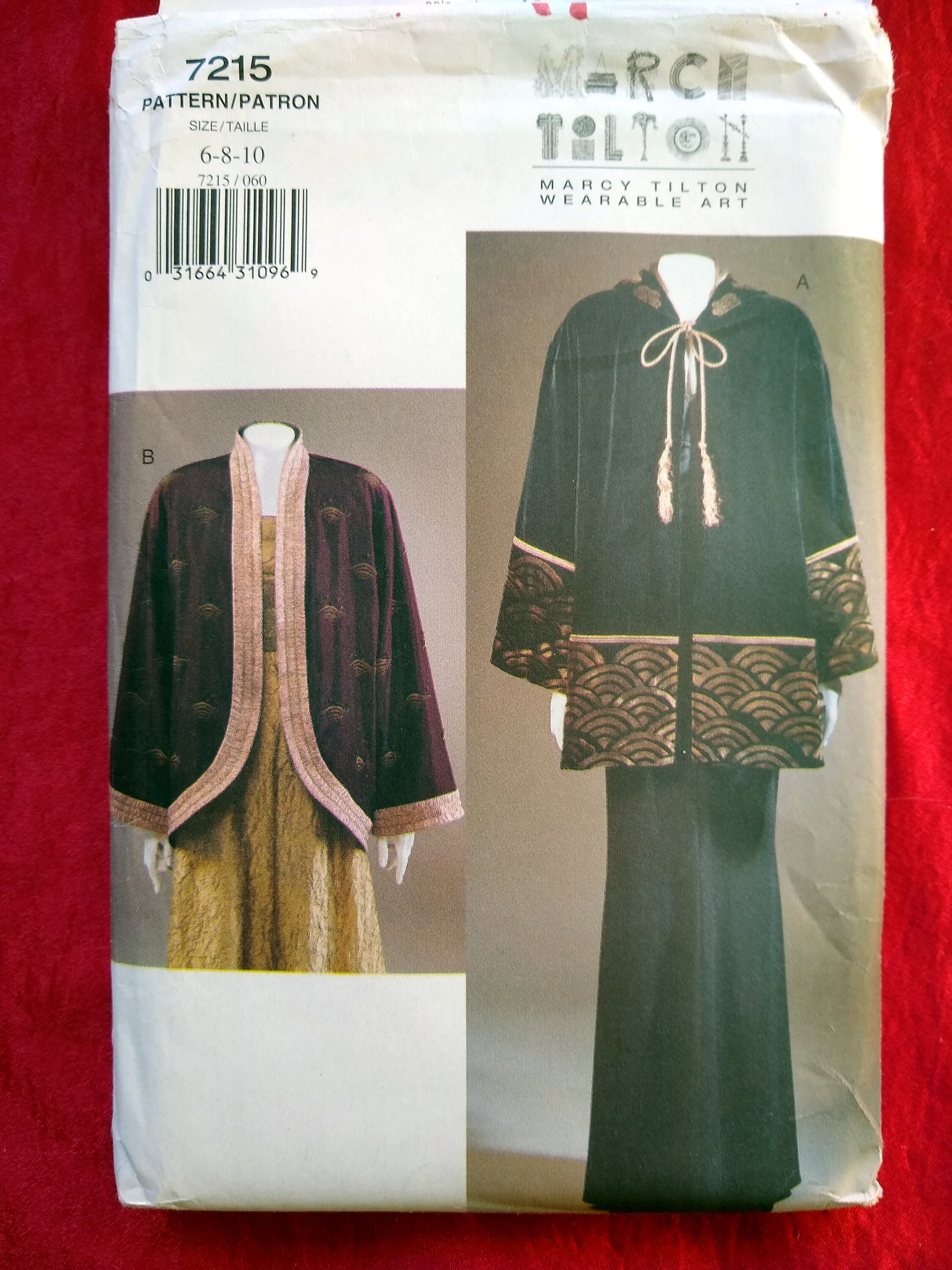 Vogue 7215 Marci Tilton Wearable Art Jacket Pattern Sizes - Etsy