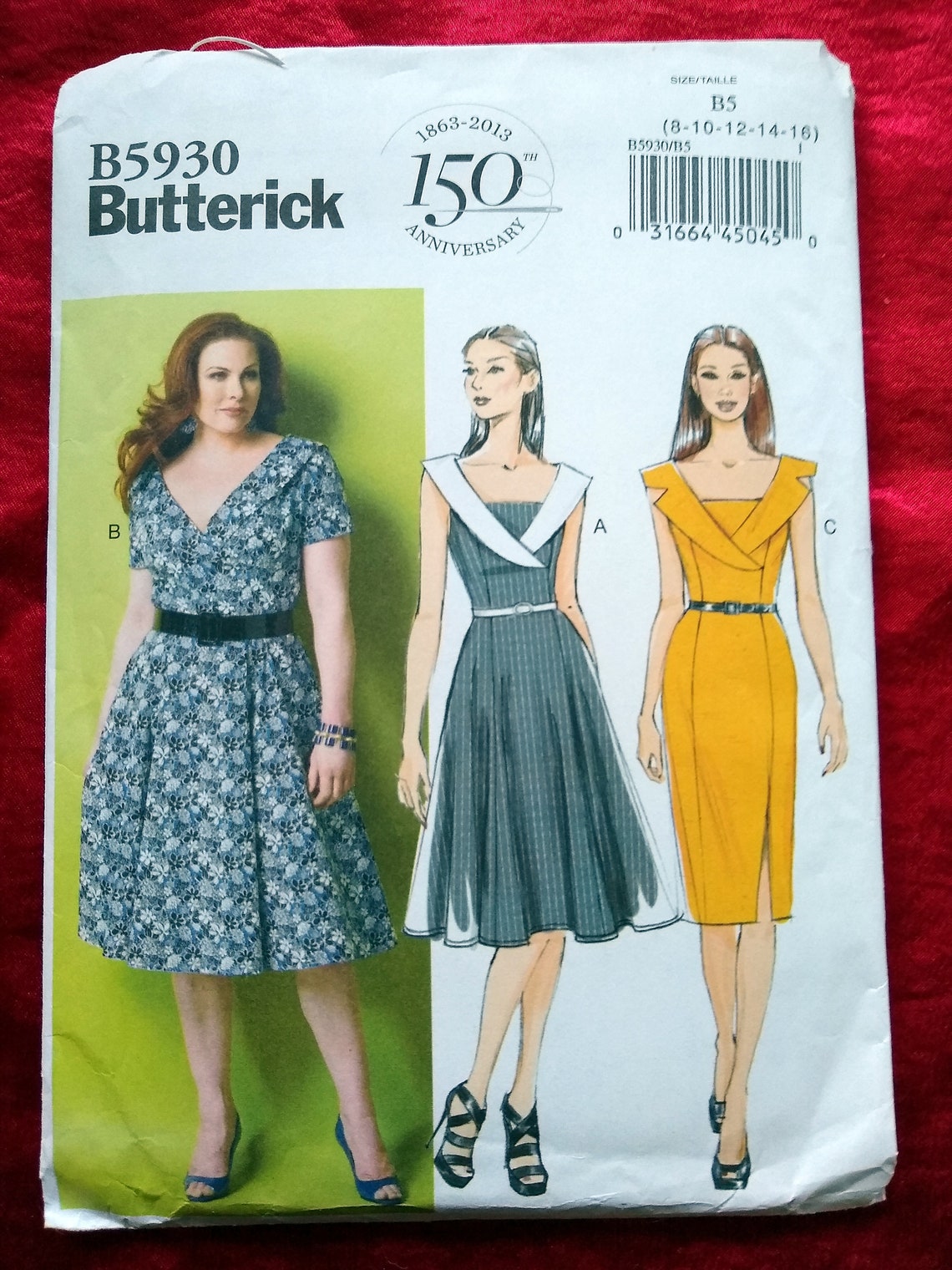 Butterick B5930 retro reissue 1950s sheath dress pattern | Etsy