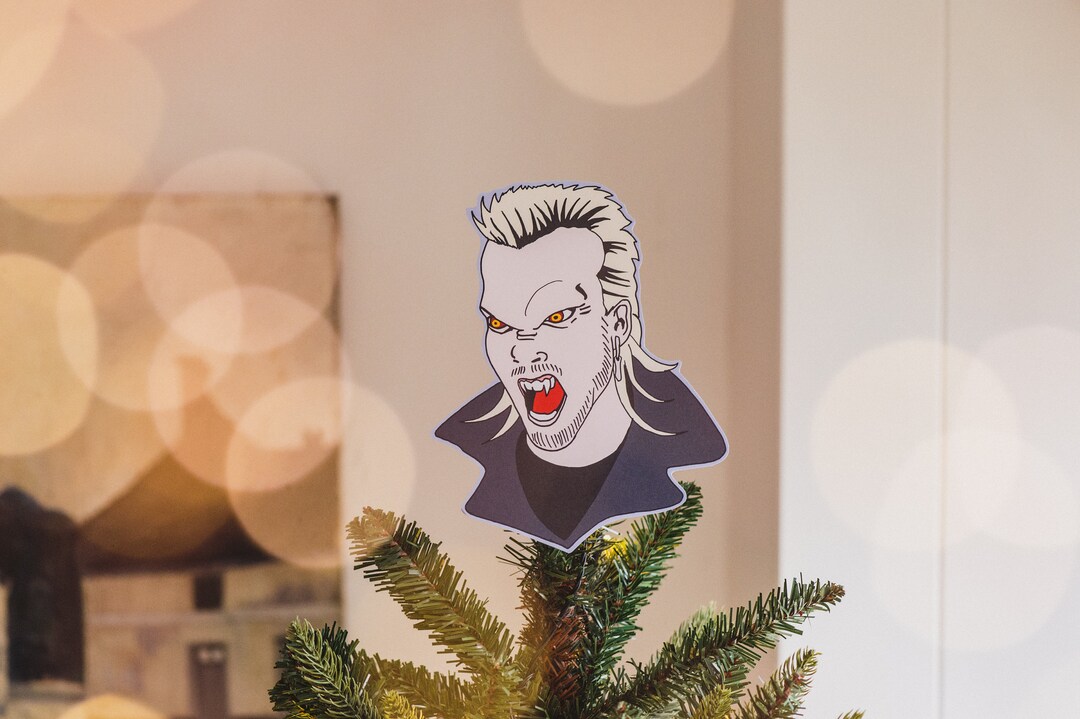 David Vampire Christmas Tree Topper: Horror Fan Gift (PDF) - Etsy