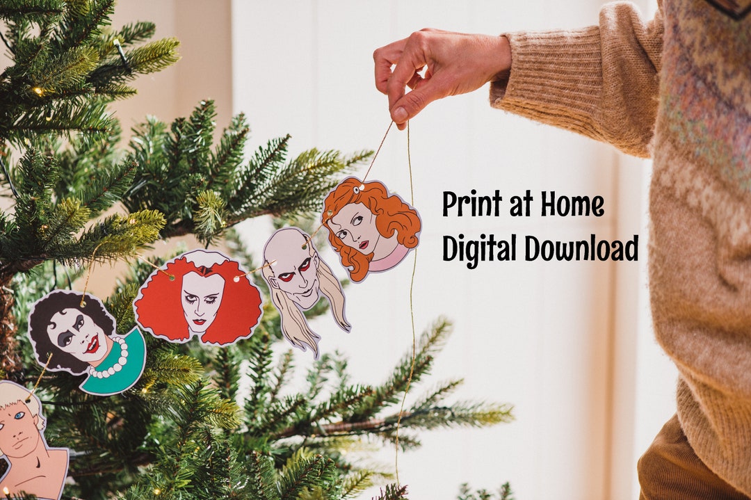 Schlocky Horror Printable Garland, Instant Download, DIY Lockdown Party ...