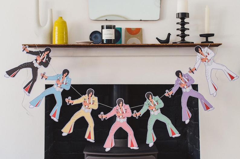 Printable Vegas Impersonator Garland: DIY Party Decor (digital Download ...