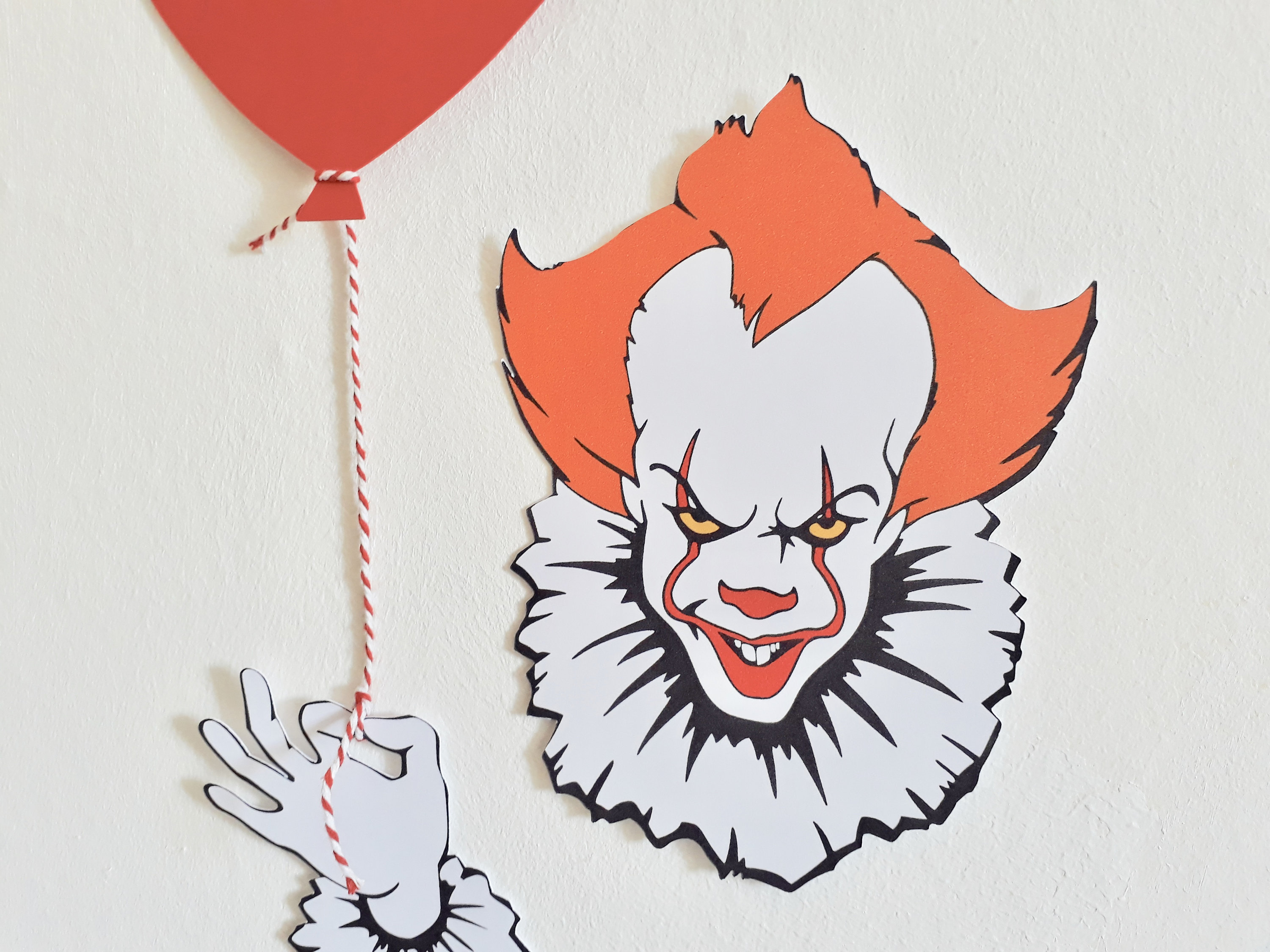 Digital download Print and Cut at Home Pennywise Decoration | Etsy