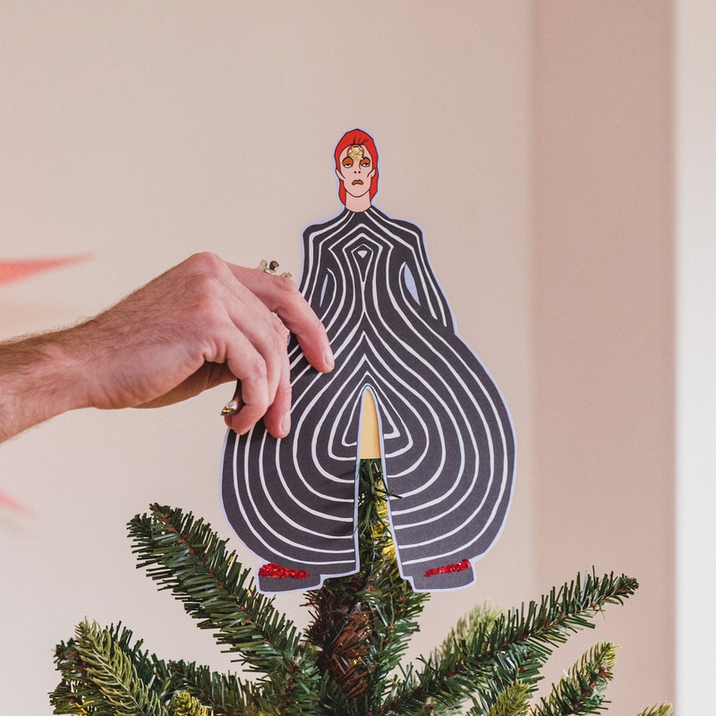David Bowie Tree Decorations - Etsy UK