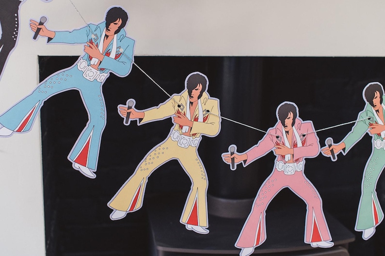 Printable Vegas Impersonator Garland: DIY Party Decor (digital Download ...