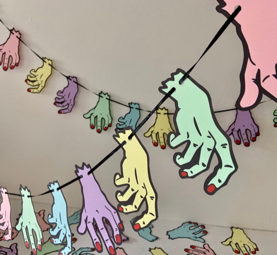 Print at Home Severed Hand Garland Digital Download - Etsy