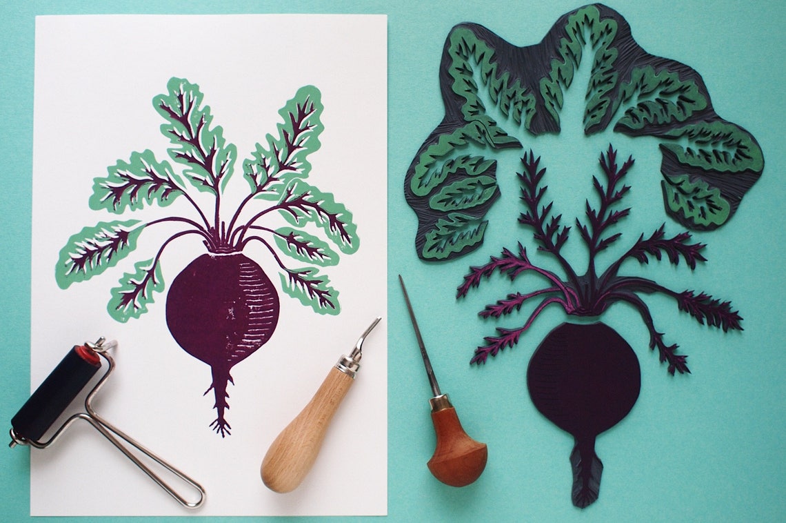 Back to the Beetroot Original Handprint Limited Edition - Etsy