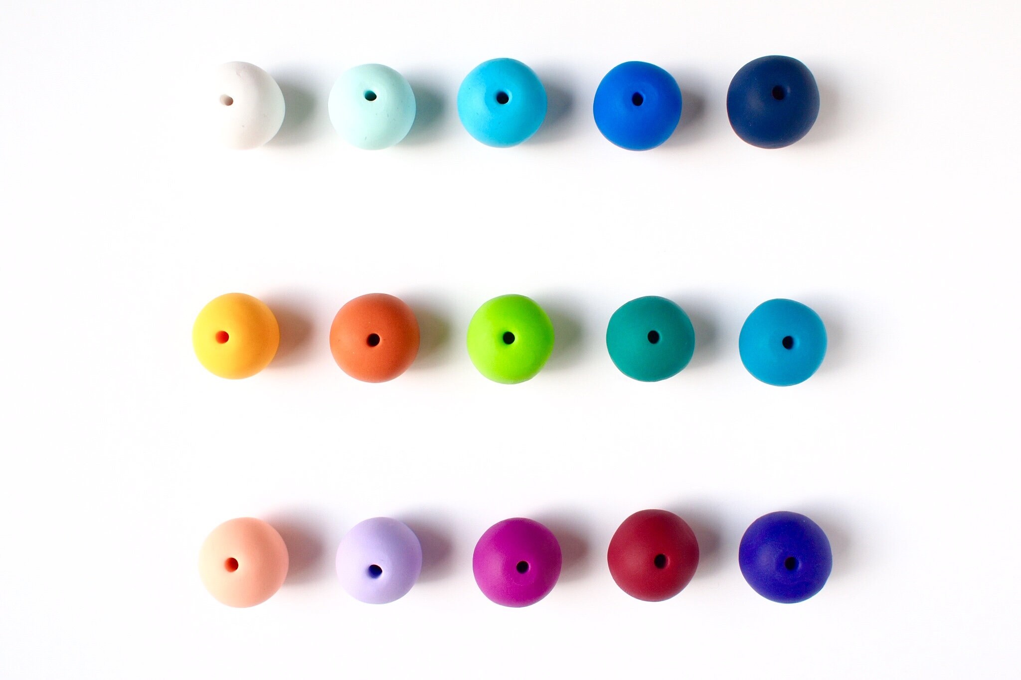 Giant Beads Handmade Clay Necklaces Mixed Colors | Etsy