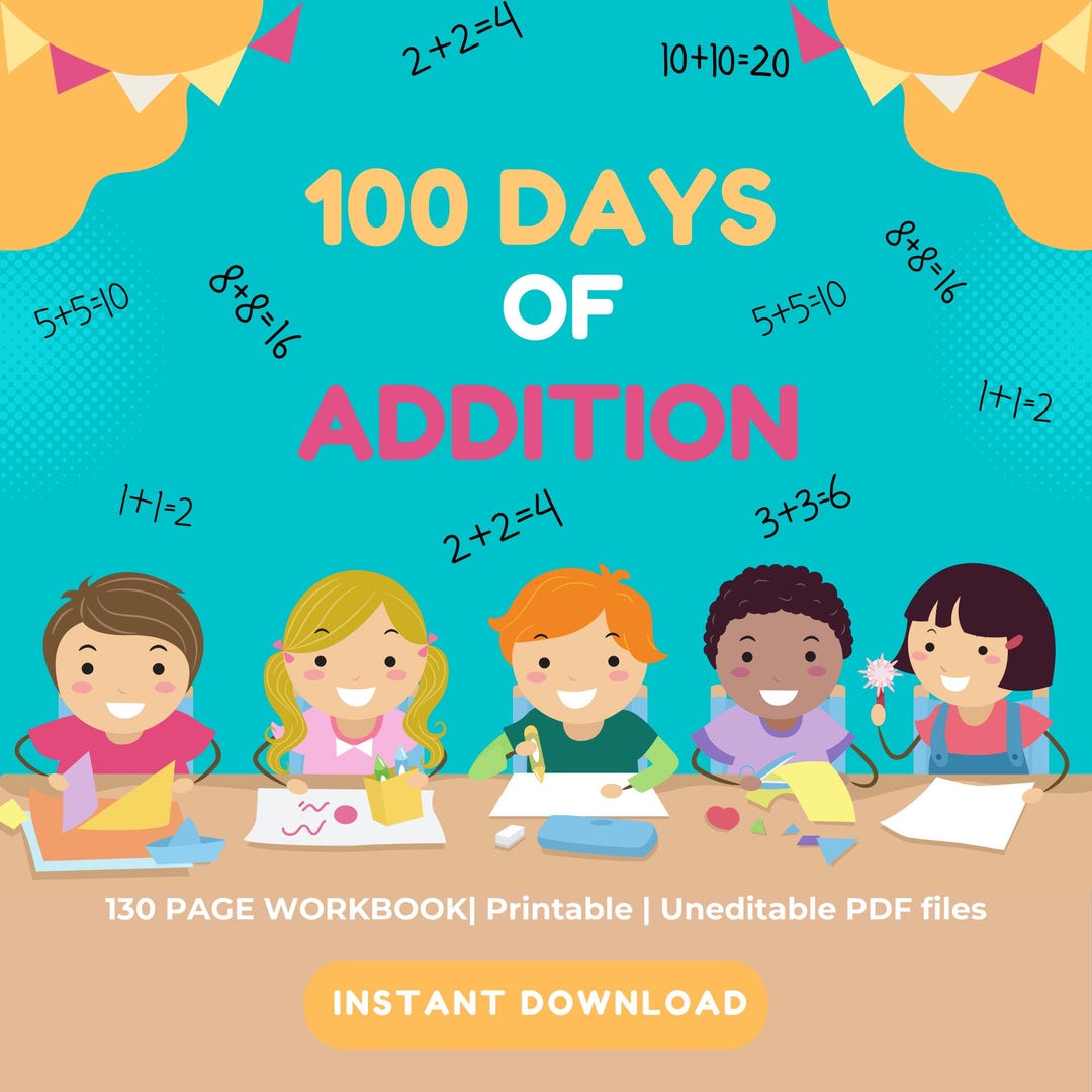 Addition Workbook, 3rd Grade Math, Math Workbook, Summer Workbook ...