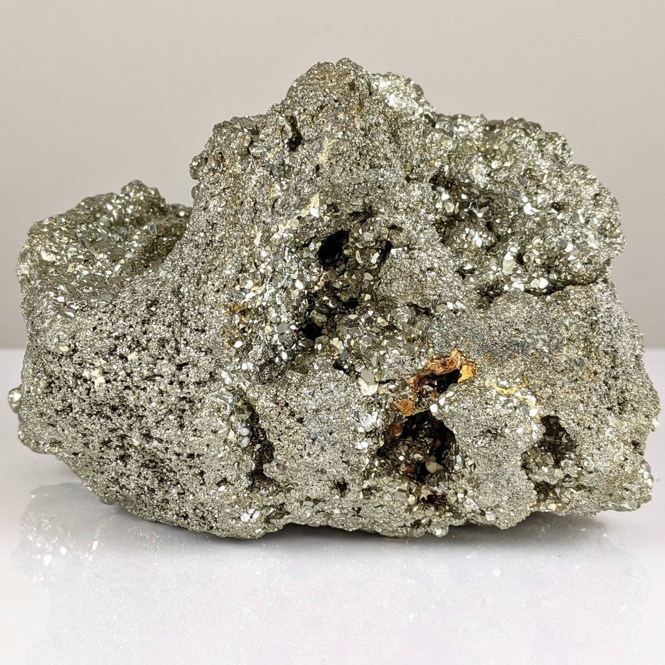 Home & Living Large Pyrite Cluster Natural Iron Pyrite Metallic Crystal ...