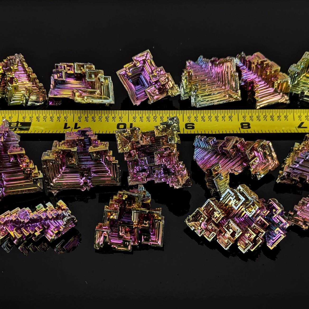 Pink & Gold Bismuth Jewelry Size Crystal Specimen Education - Etsy
