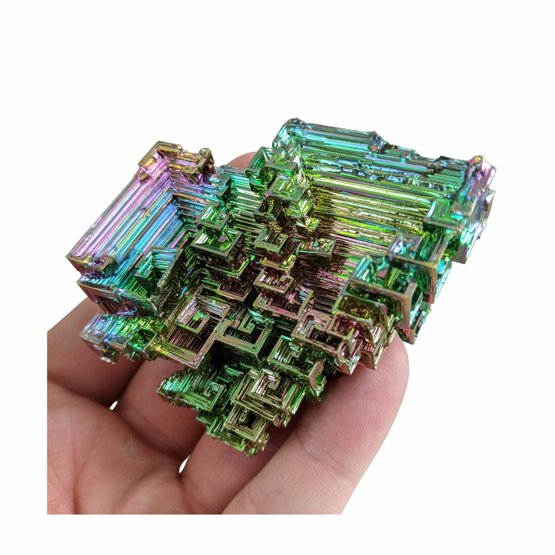 Home & Living Home Décor Rainbow Bismuth Element Crystal Specimen-LG ...