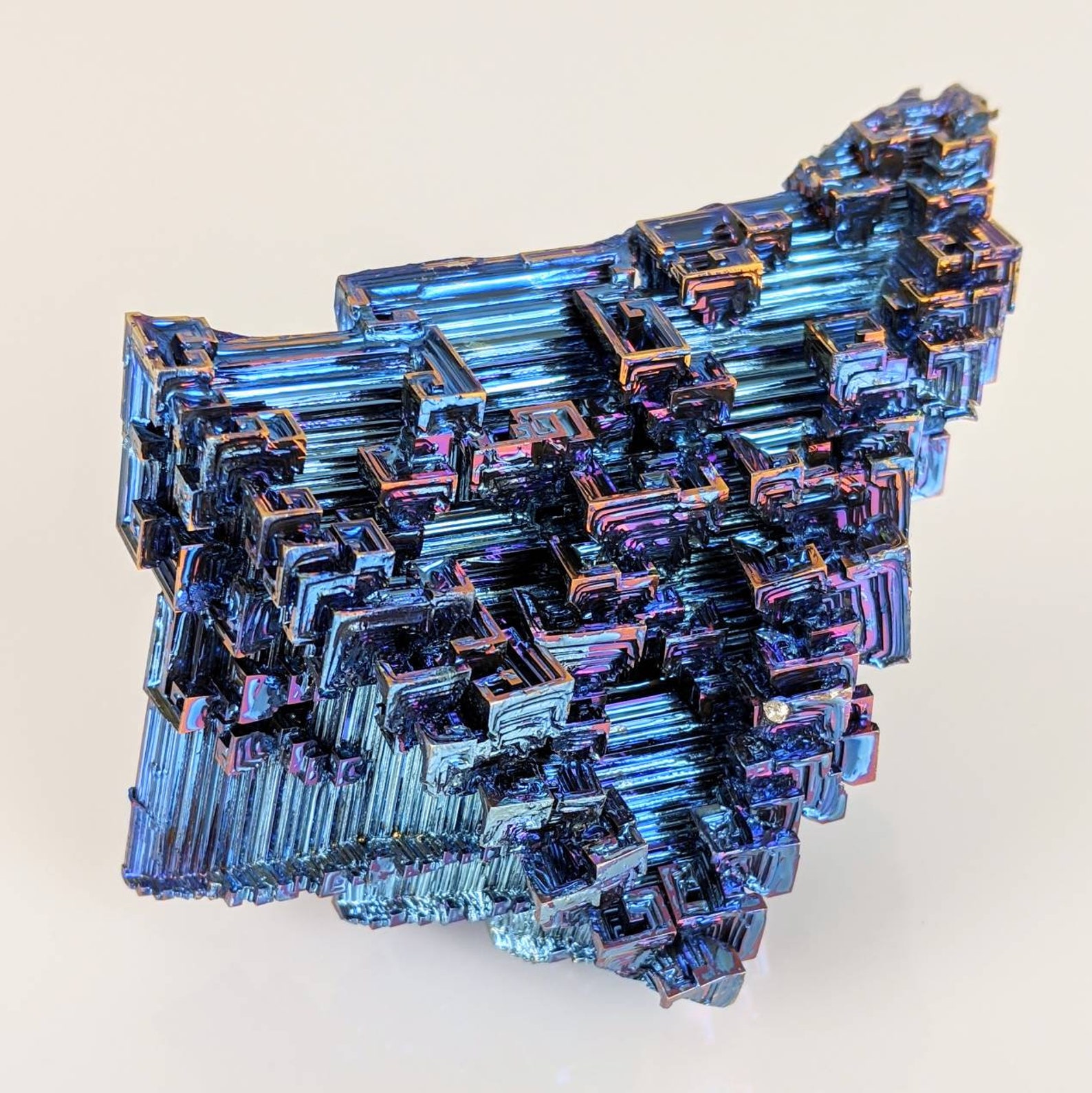 XXL Midnight-Blue Bismuth Crystal Display Mineral Specimen | Etsy