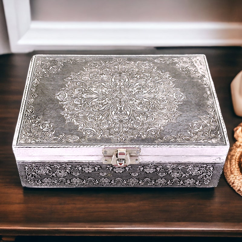 Silver Jewelry Box - Etsy