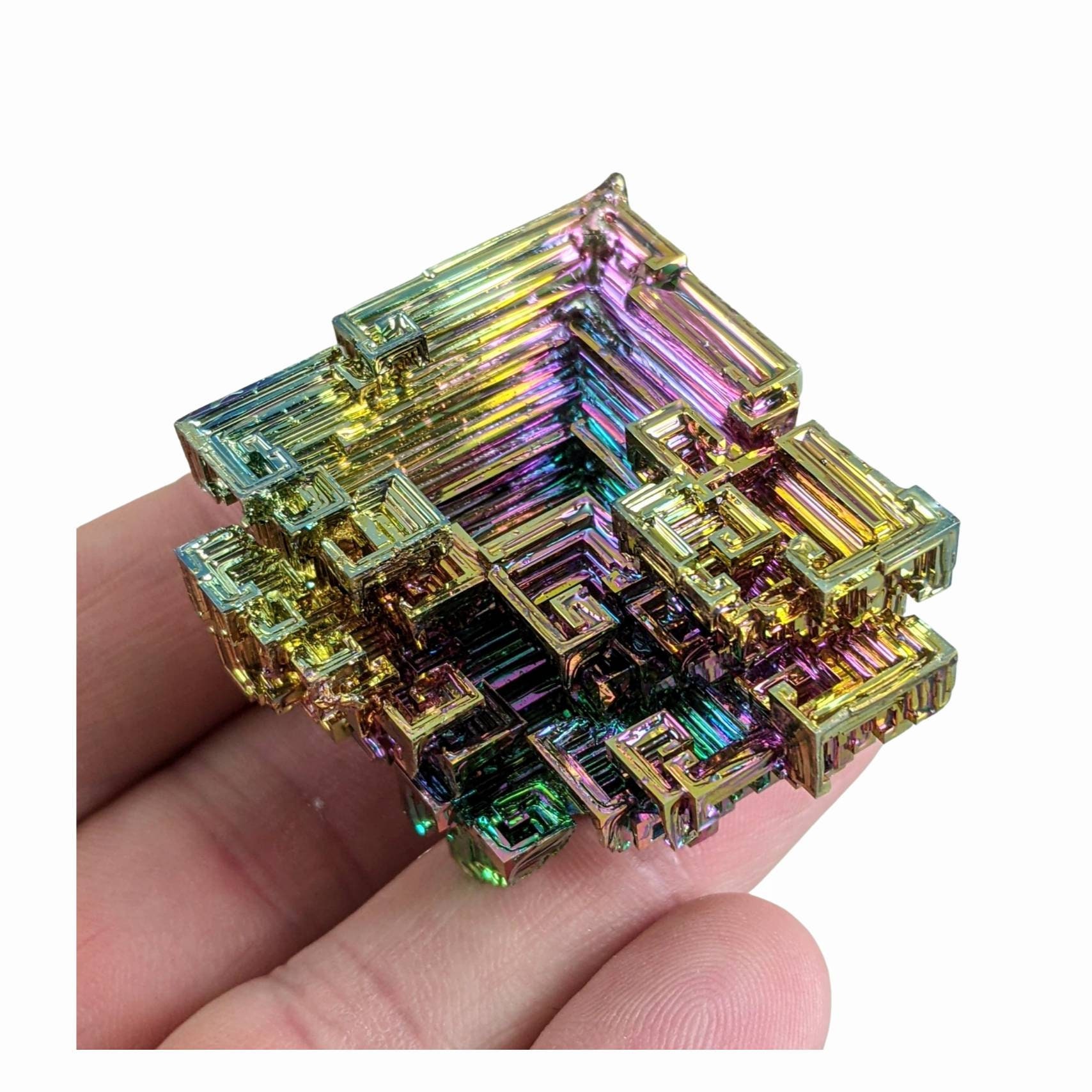 Home & Living Home Décor Rainbow Bismuth Element Crystal Specimen-LG ...