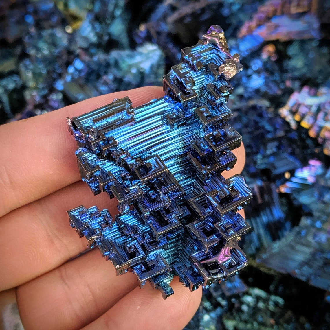Bismuth Wholesale Crystals midnight-blue Lab Grown Minerals - Etsy