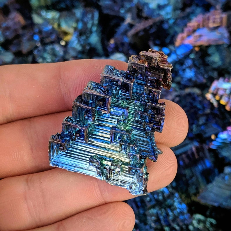 Bismuth Wholesale Crystals midnight-blue Lab Grown Minerals - Etsy