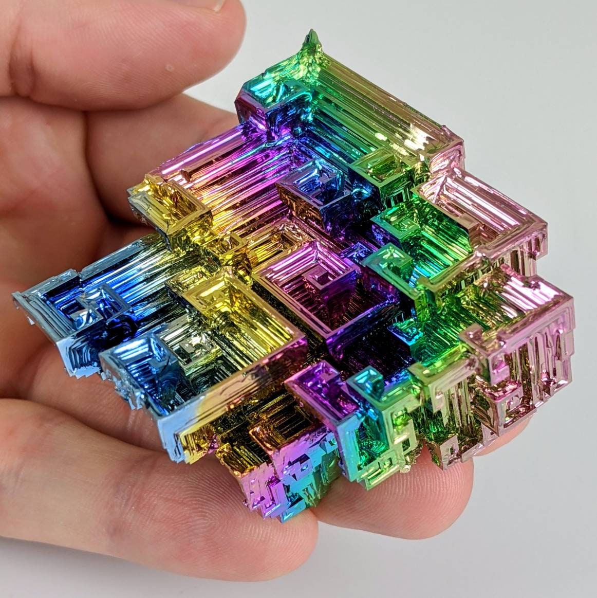 Home & Living Home Décor Rainbow Bismuth Element Crystal Specimen-LG ...